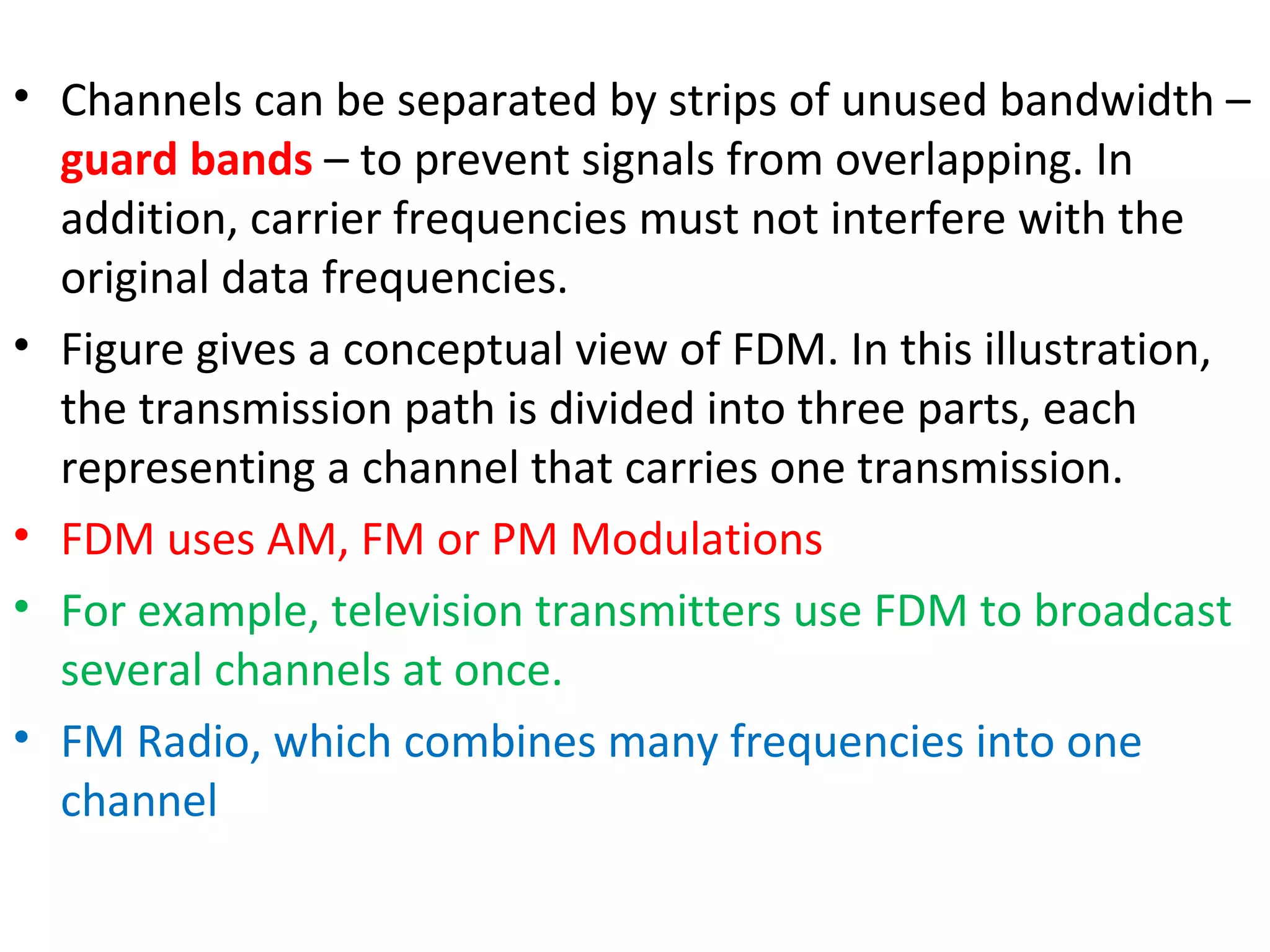 Multiplexing : FDM | PPT