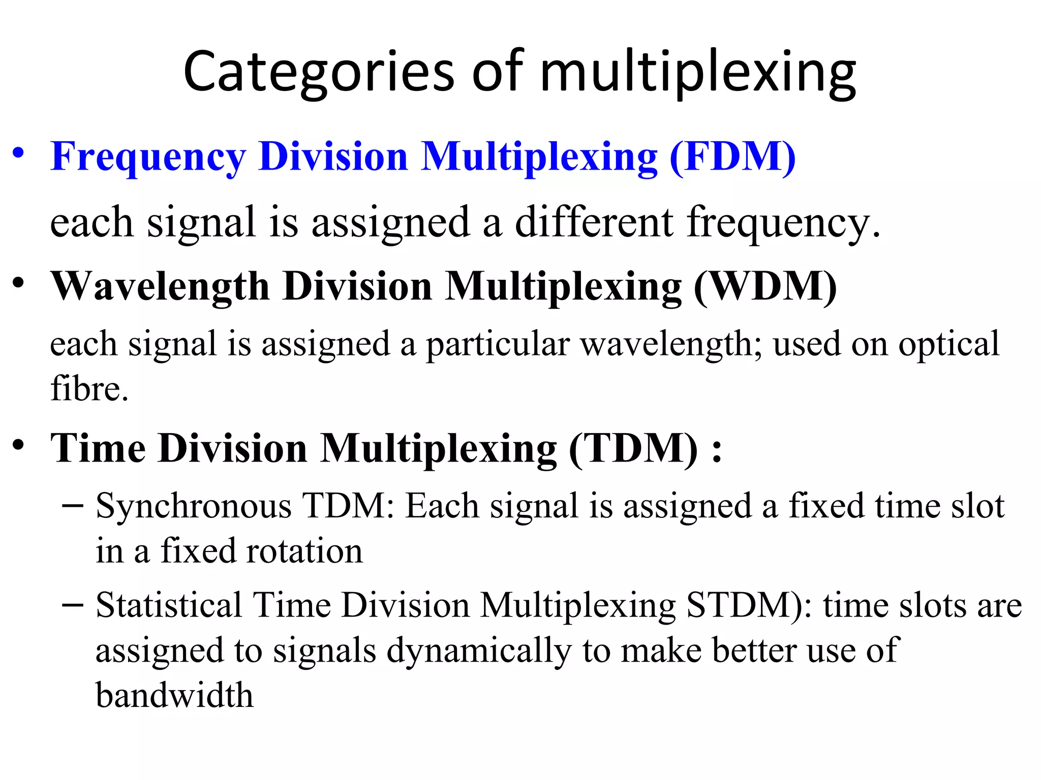 Multiplexing : FDM | PPT