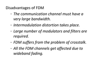 Multiplexing : FDM | PPT