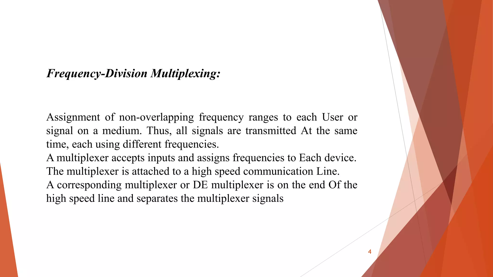 Multiplexing In Communication Networking Pptx Technology And Computing 8706