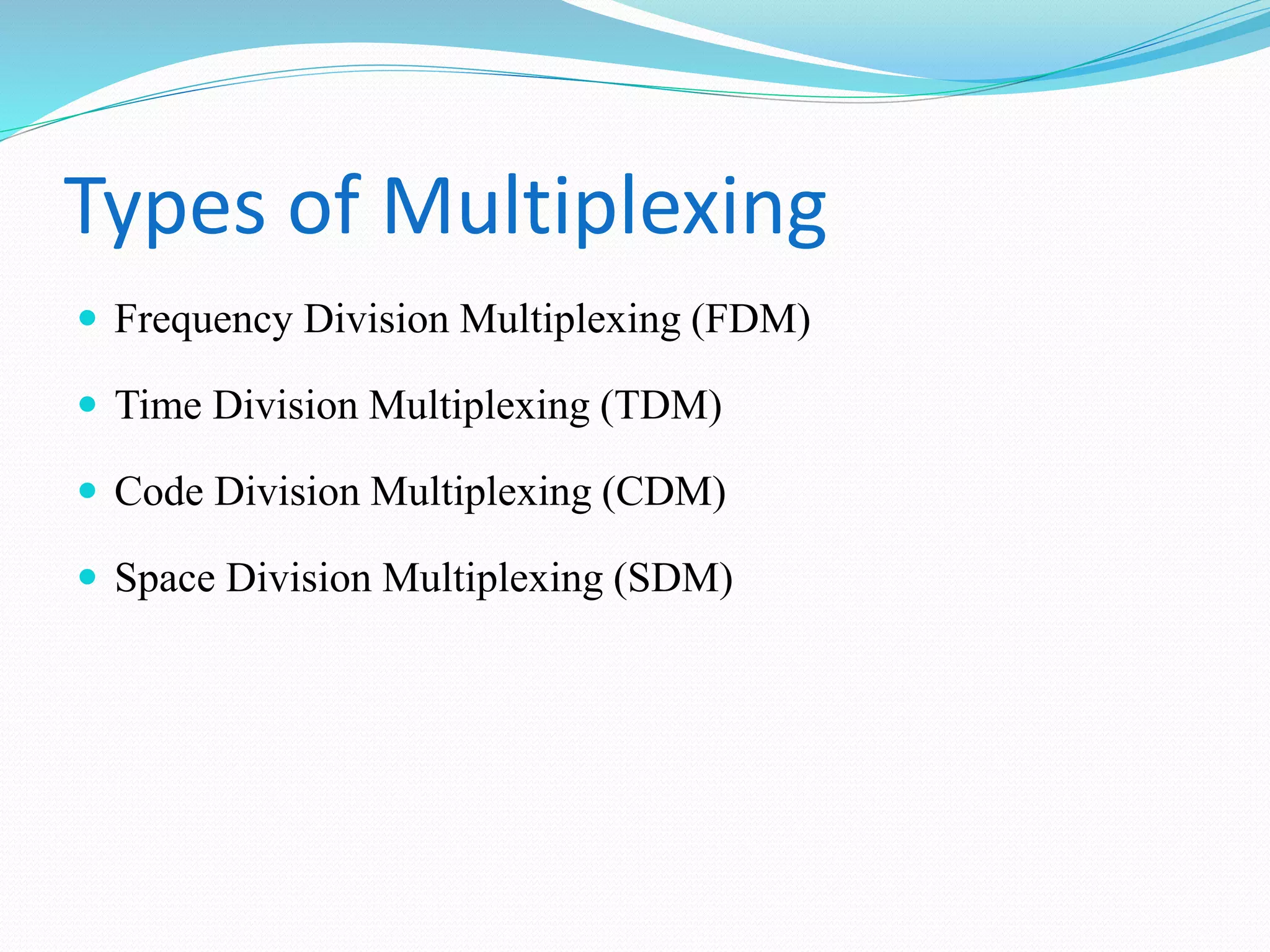 Multiplexing in mobile computing | PPTX | Technology & Computing
