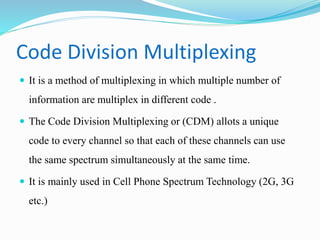 Multiplexing in mobile computing | PPTX