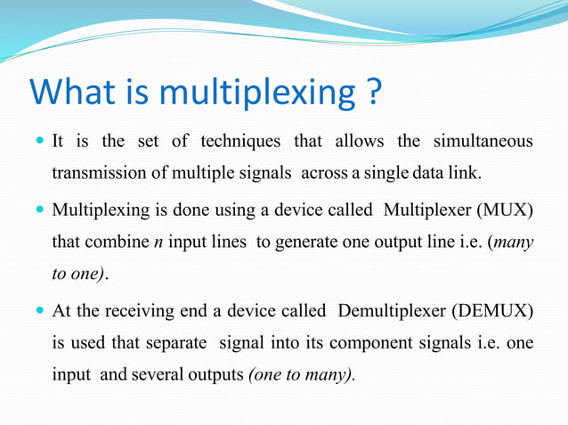 Multiplexing in mobile computing | PPTX | Technology & Computing