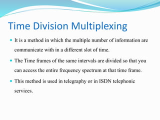 Multiplexing in mobile computing | PPTX