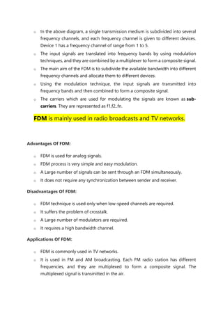 Multiplexing Unit 2.pdfW4GB56Y6YR4RTGRTS | PDF