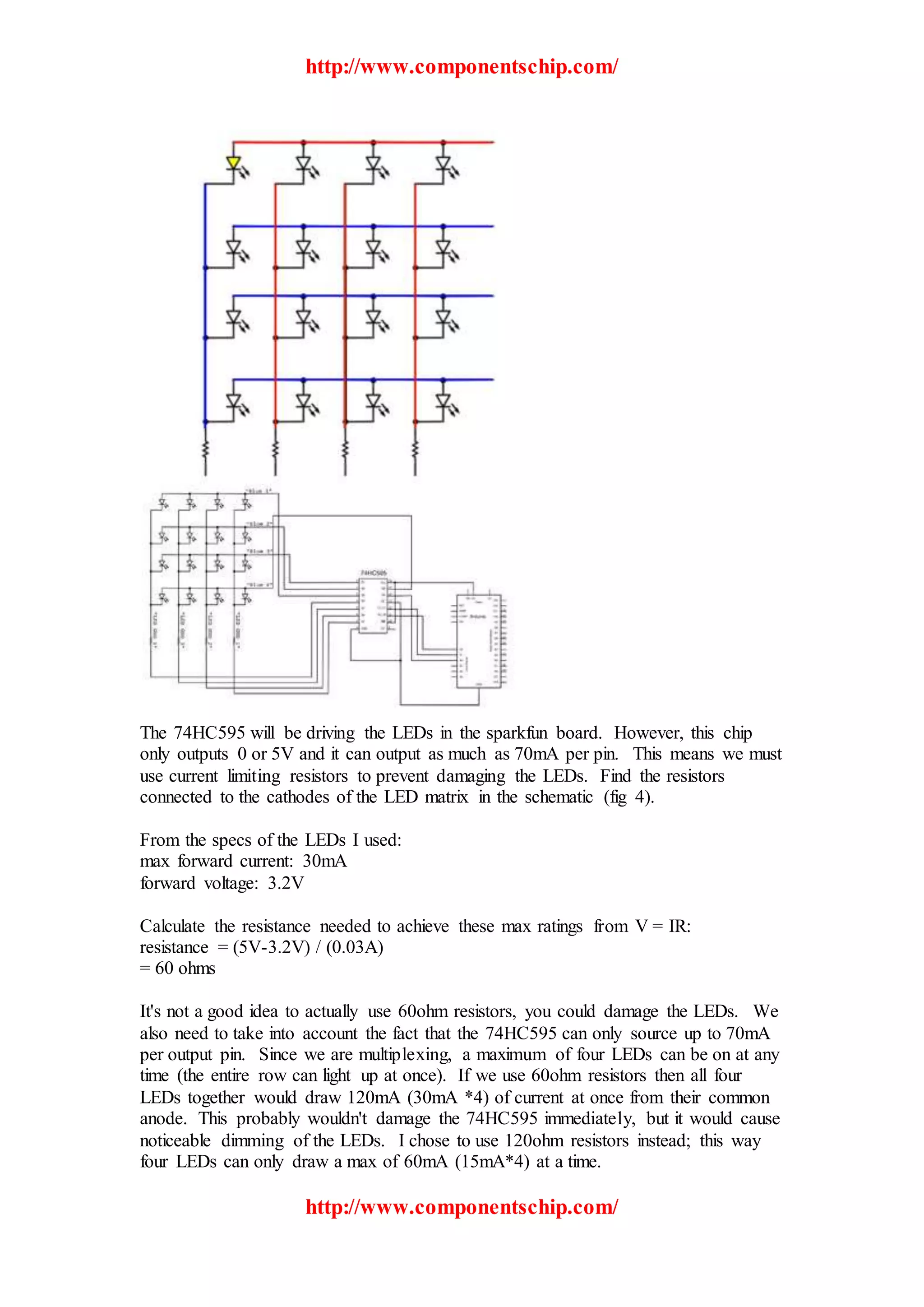 Multiplexing With Arduino and the 74HC595 | PDF