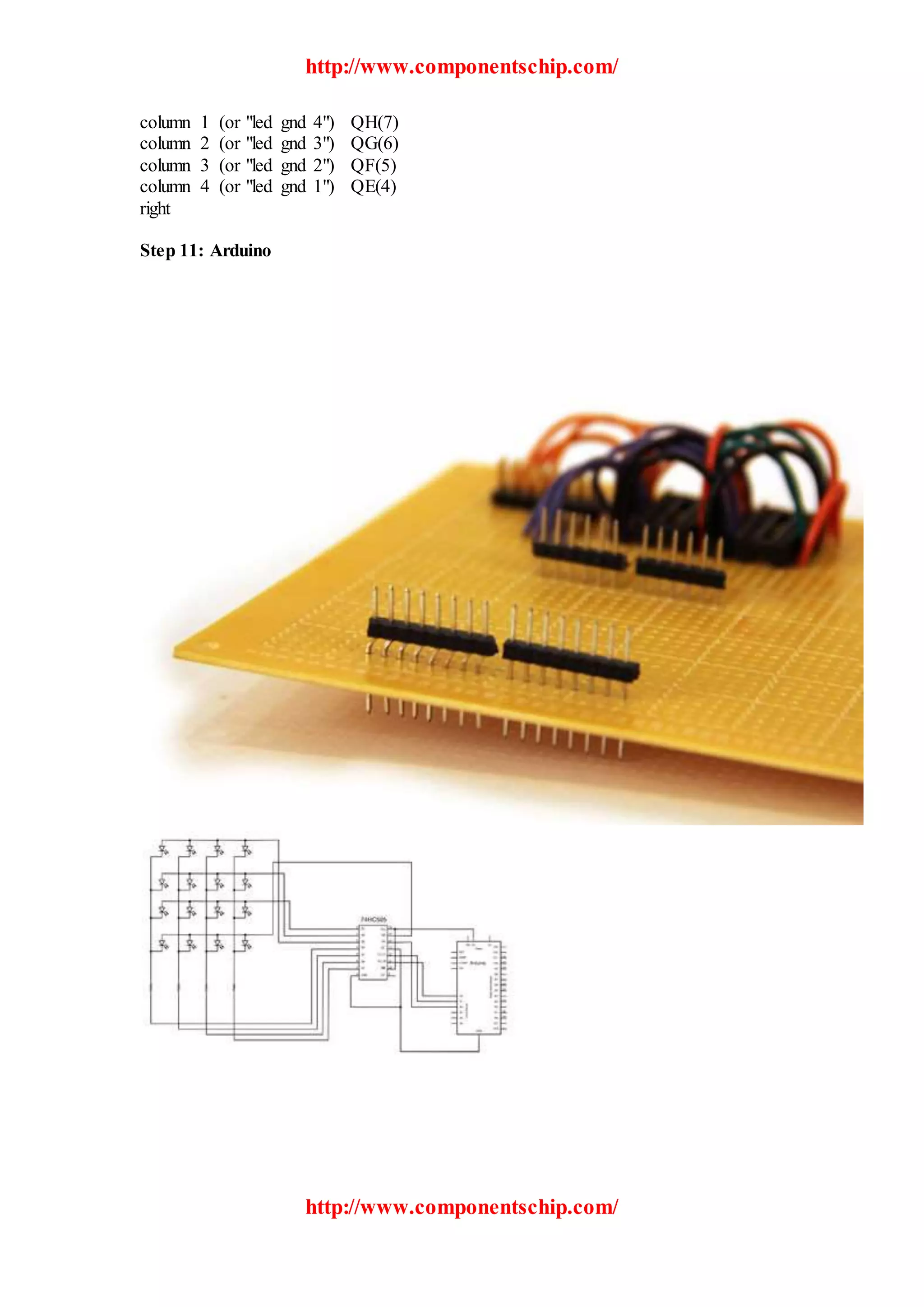 Multiplexing With Arduino and the 74HC595 | PDF