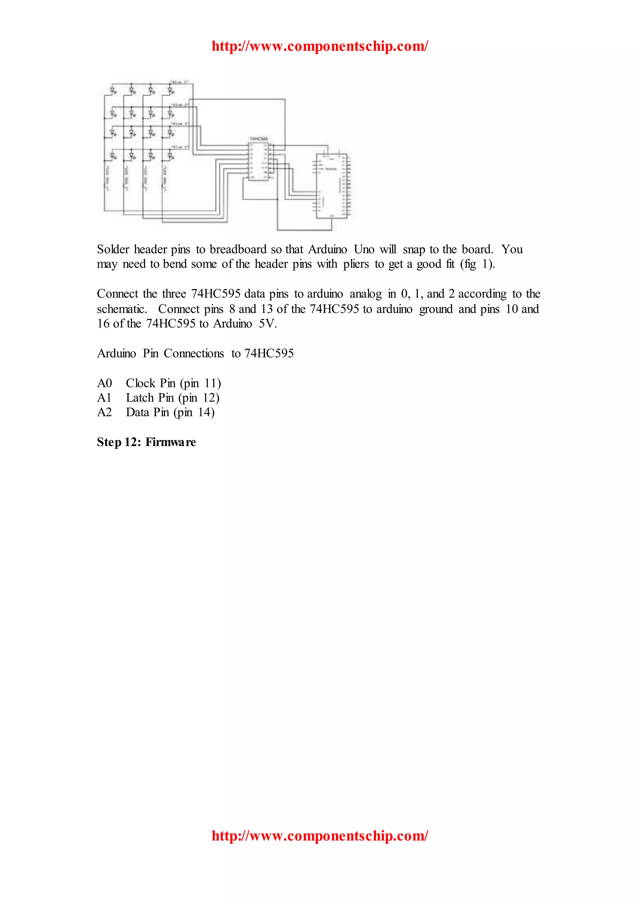 Multiplexing With Arduino and the 74HC595 | DOCX