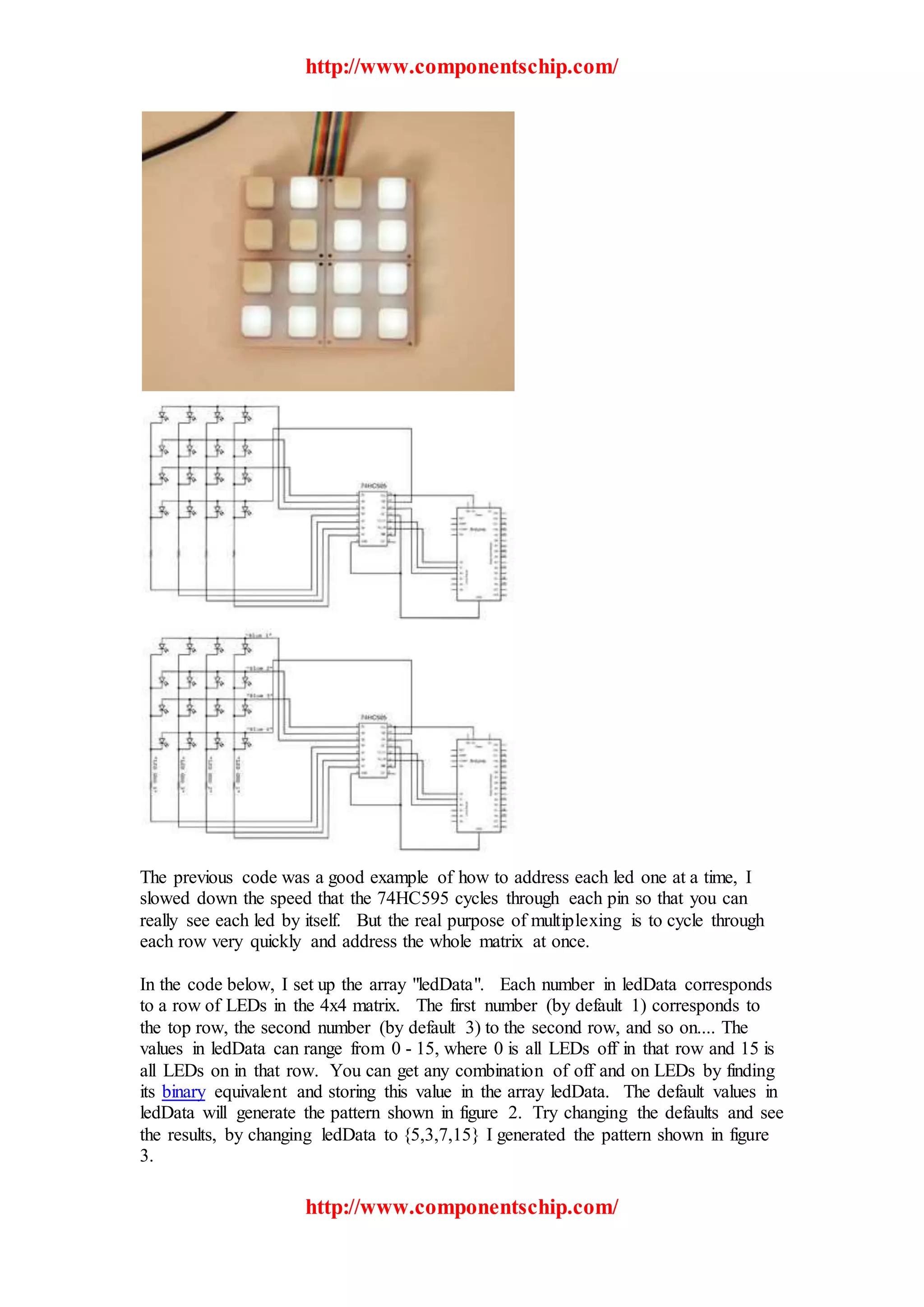 Multiplexing With Arduino and the 74HC595 | PDF