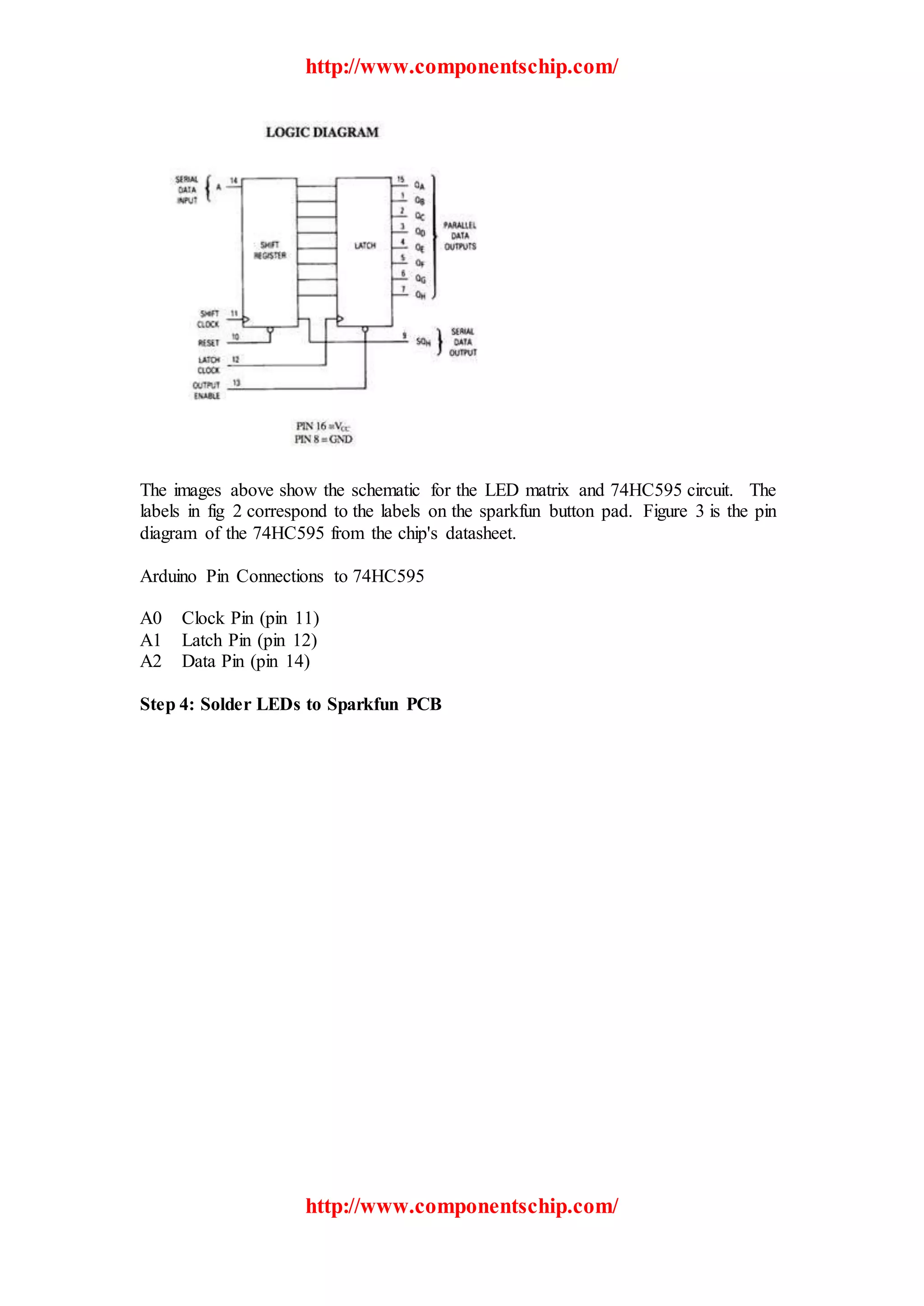 Multiplexing With Arduino and the 74HC595 | PDF