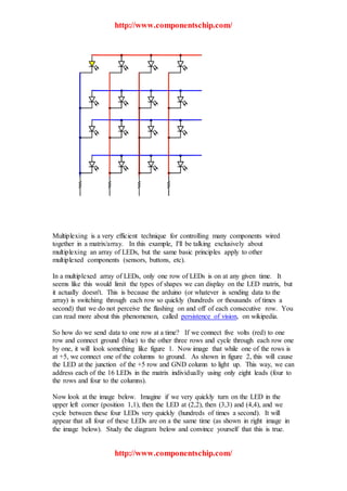 Multiplexing With Arduino and the 74HC595 | PDF