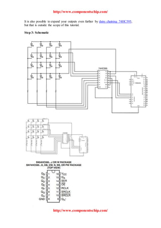 Multiplexing With Arduino and the 74HC595 | PDF