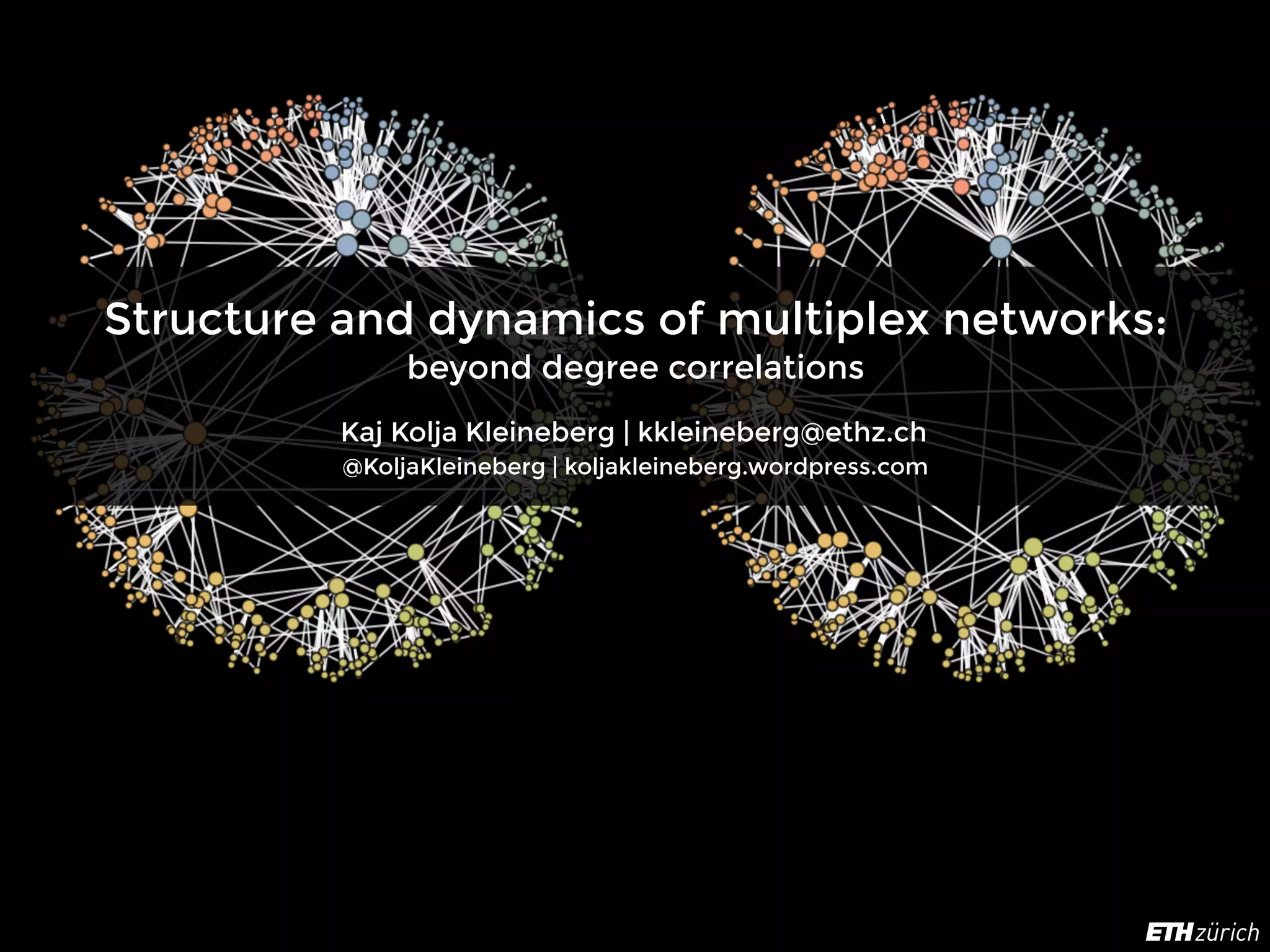 Structure and dynamics of multiplex networks: beyond degree correlations | PDF