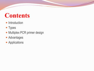 Multiplex pcr | PPTX
