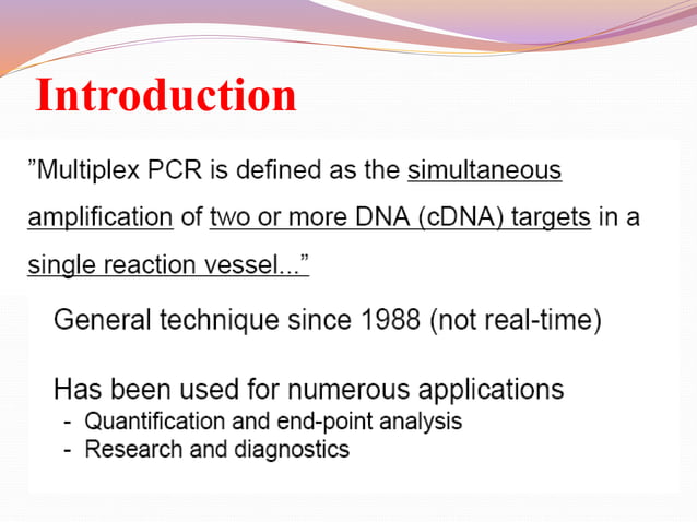 Multiplex pcr | PPTX