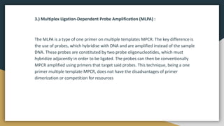 Multiplex PCR ppt , its types and their applications along with ...