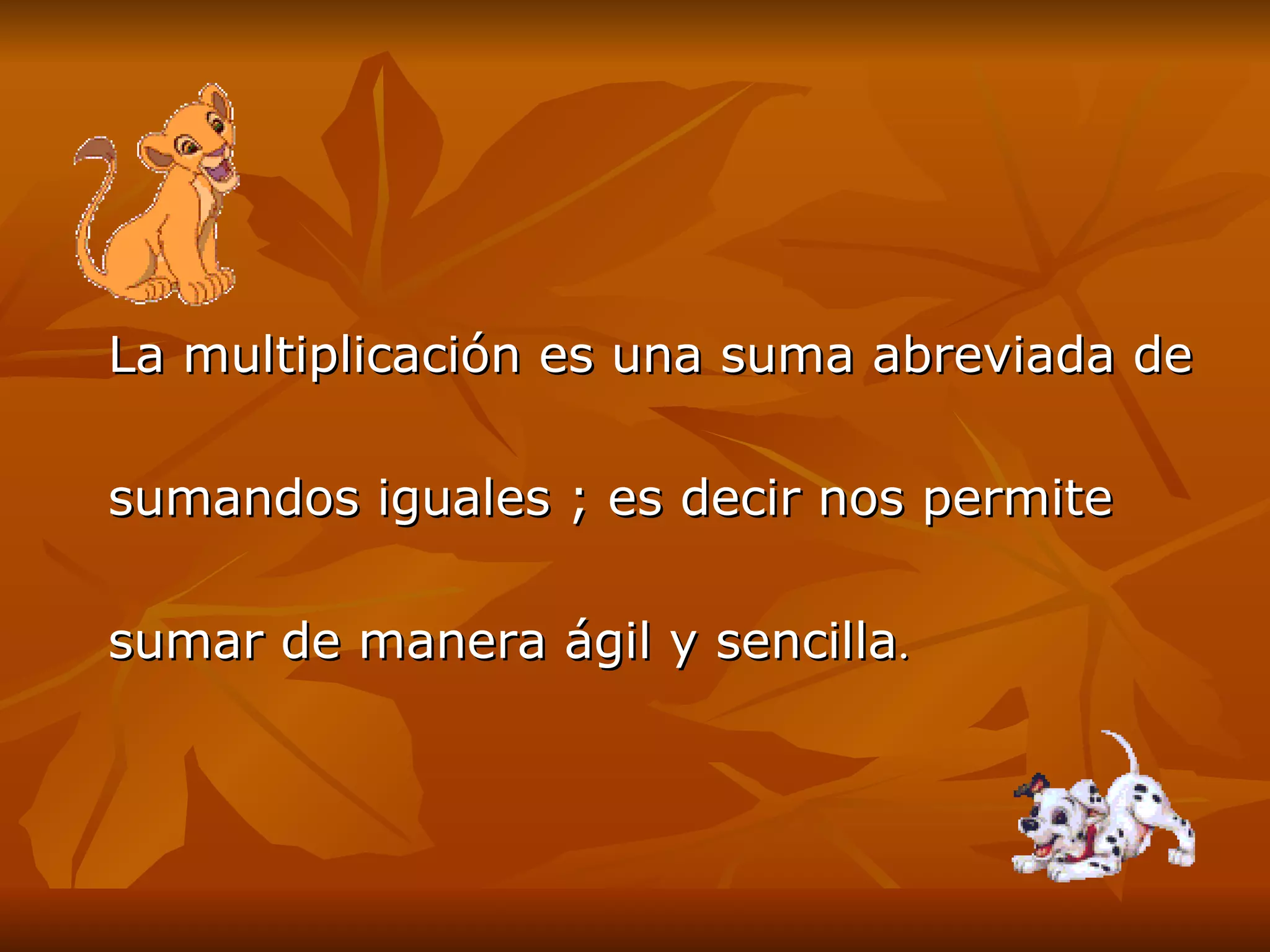 Multiplicar Mediante Suma Repetida.Ppt Gina | PPT