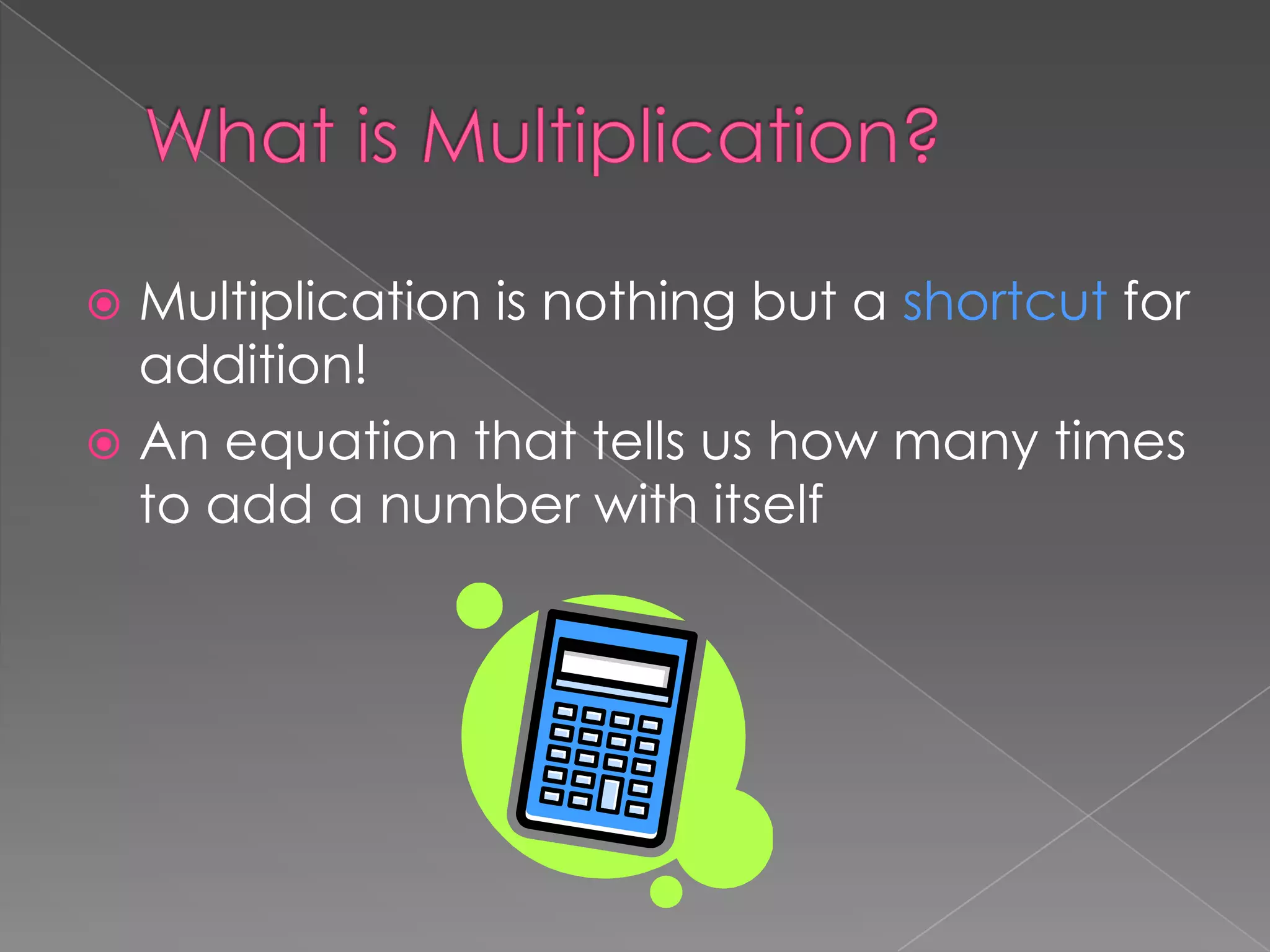 Multiplication | PPTX