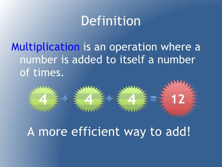 Multiplication Multiplication