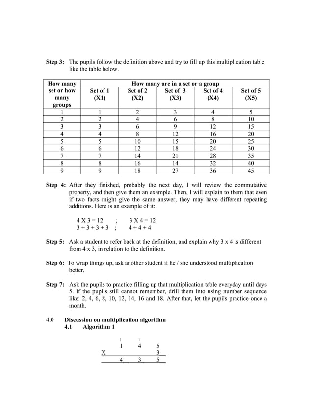 Multiplication | DOC