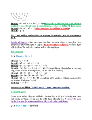Multiplication | DOCX | Games and Puzzles | Hobbies & Interests