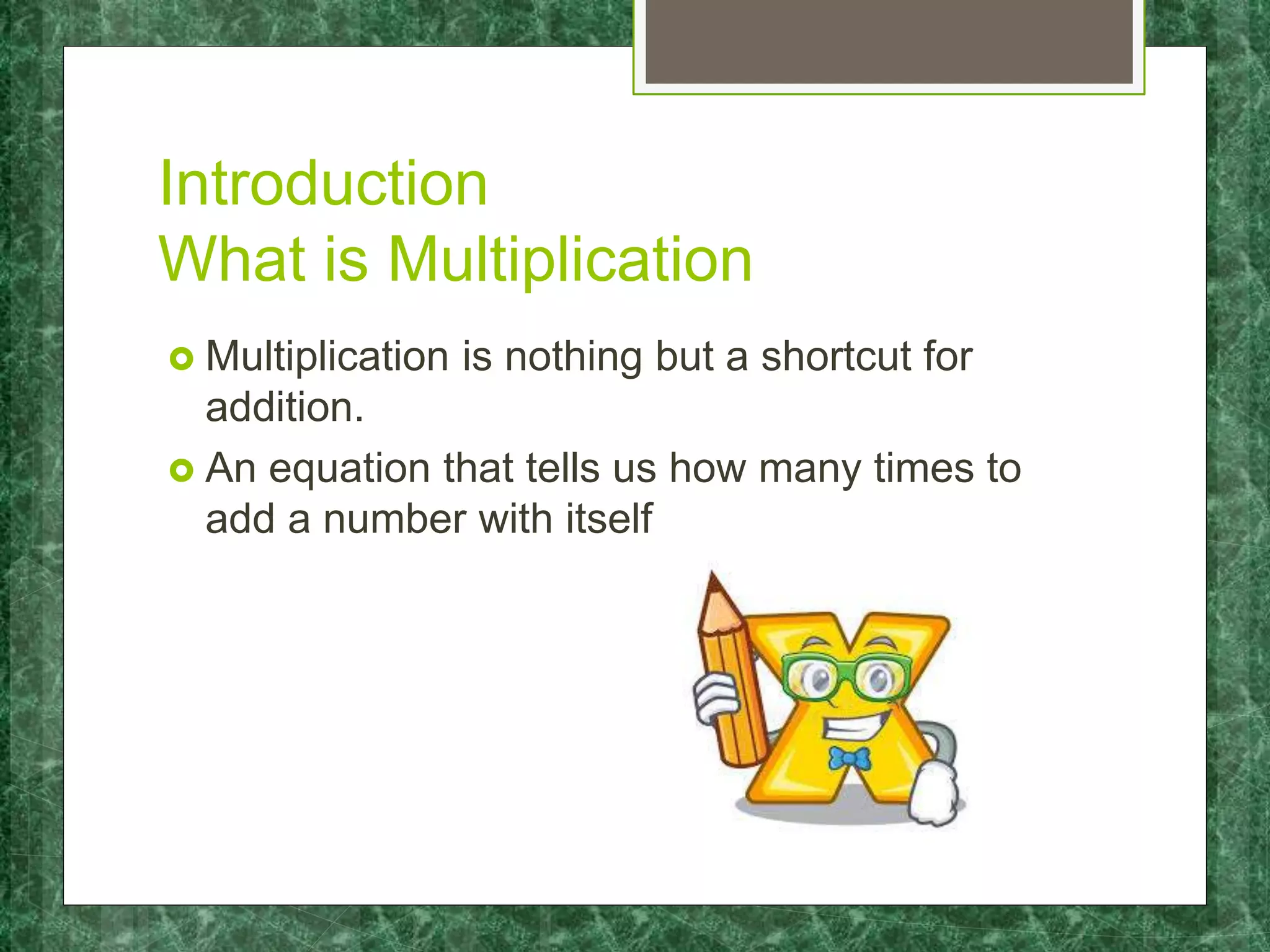 Multiplication | PPTX | Science
