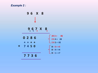 Multiplication The Complement Method | PPTX