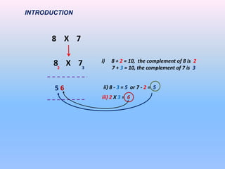 Multiplication The Complement Method | PPTX