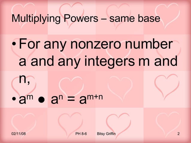 Multiplication Property Exponents | PPT