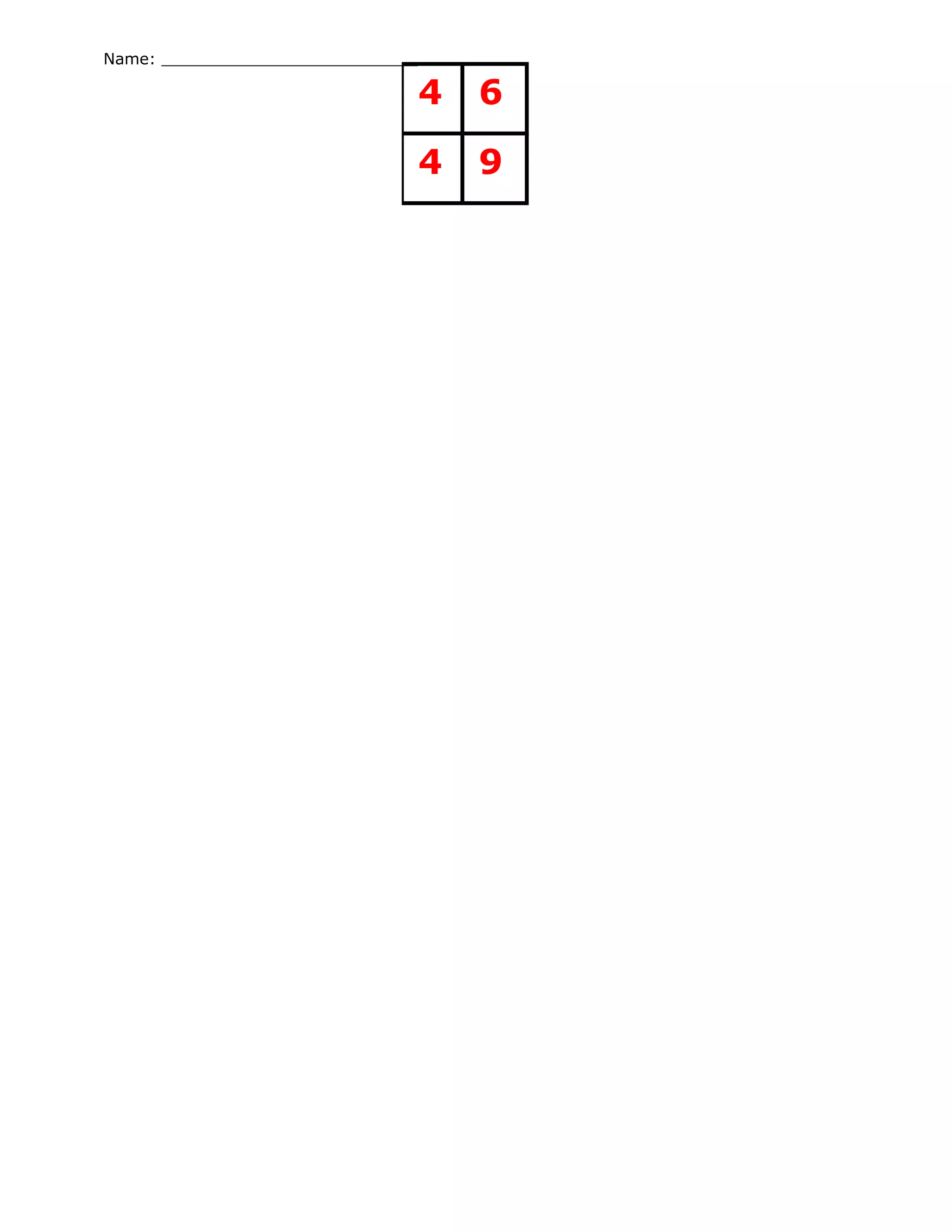 Multiplication square-puzzles | DOC