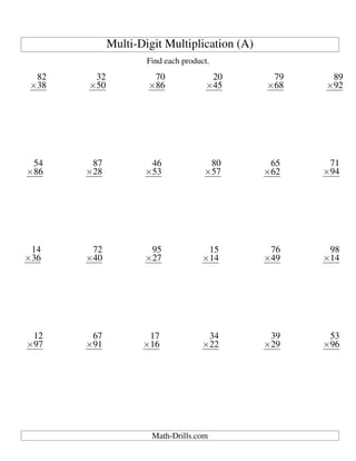 Multiplication 0202 24_001 | PDF