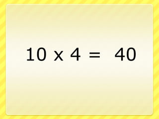 Multiplication 10s | PPT
