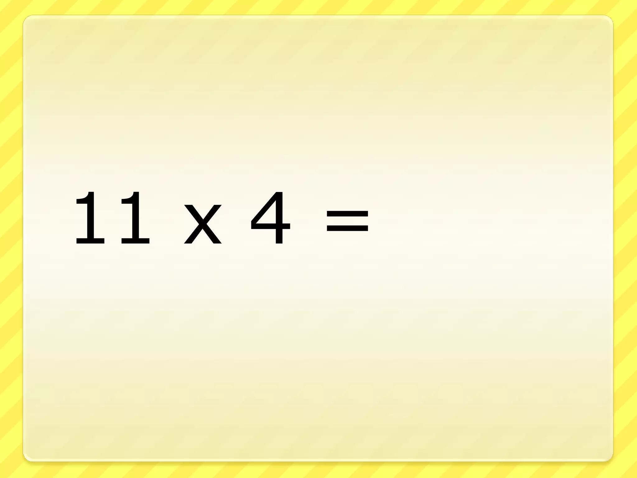 Multiplication 11s | PPT