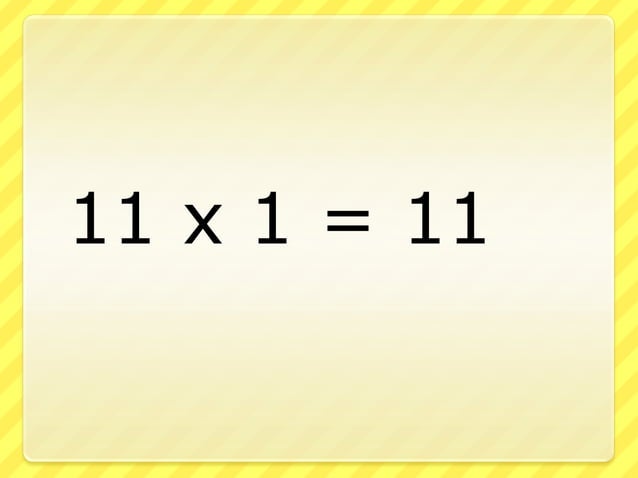 Multiplication 11s | PPSX