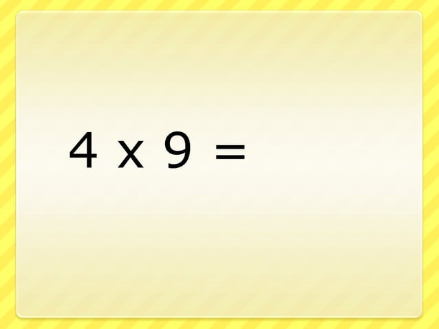 Multiplication 4s | PPT | Free Download