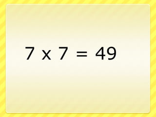 Multiplication 7s | PPSX