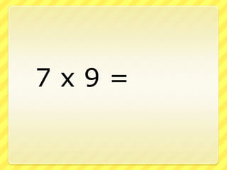 Multiplication 7s | PPSX
