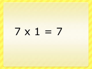 Multiplication 7s | PPSX