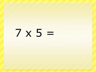 Multiplication 7s | PPSX