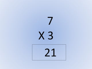 Multiplication 7s | PPTX