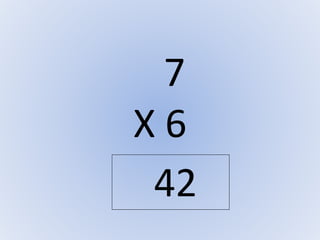 Multiplication 7s | PPTX