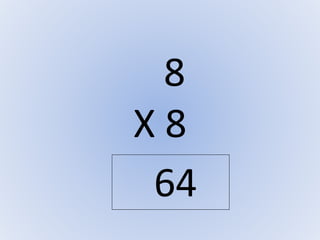 Multiplication 8s | PPTX