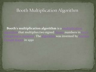 Multiplication algorithm | PPTX