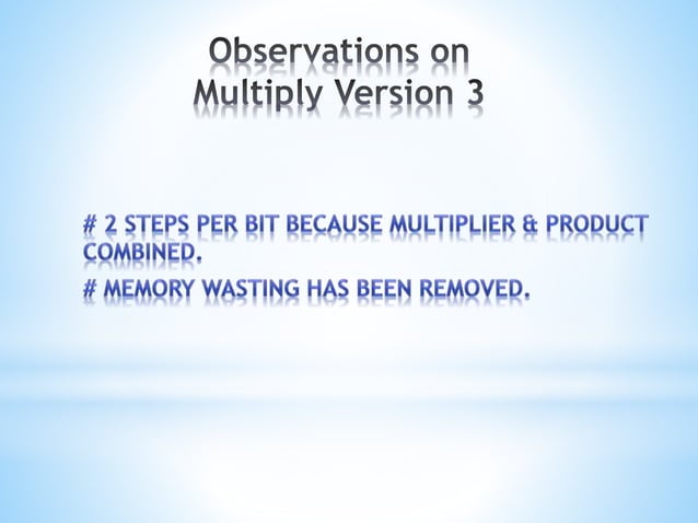 Multiplication algorithm, hardware and flowchart | PPTX | Computing ...