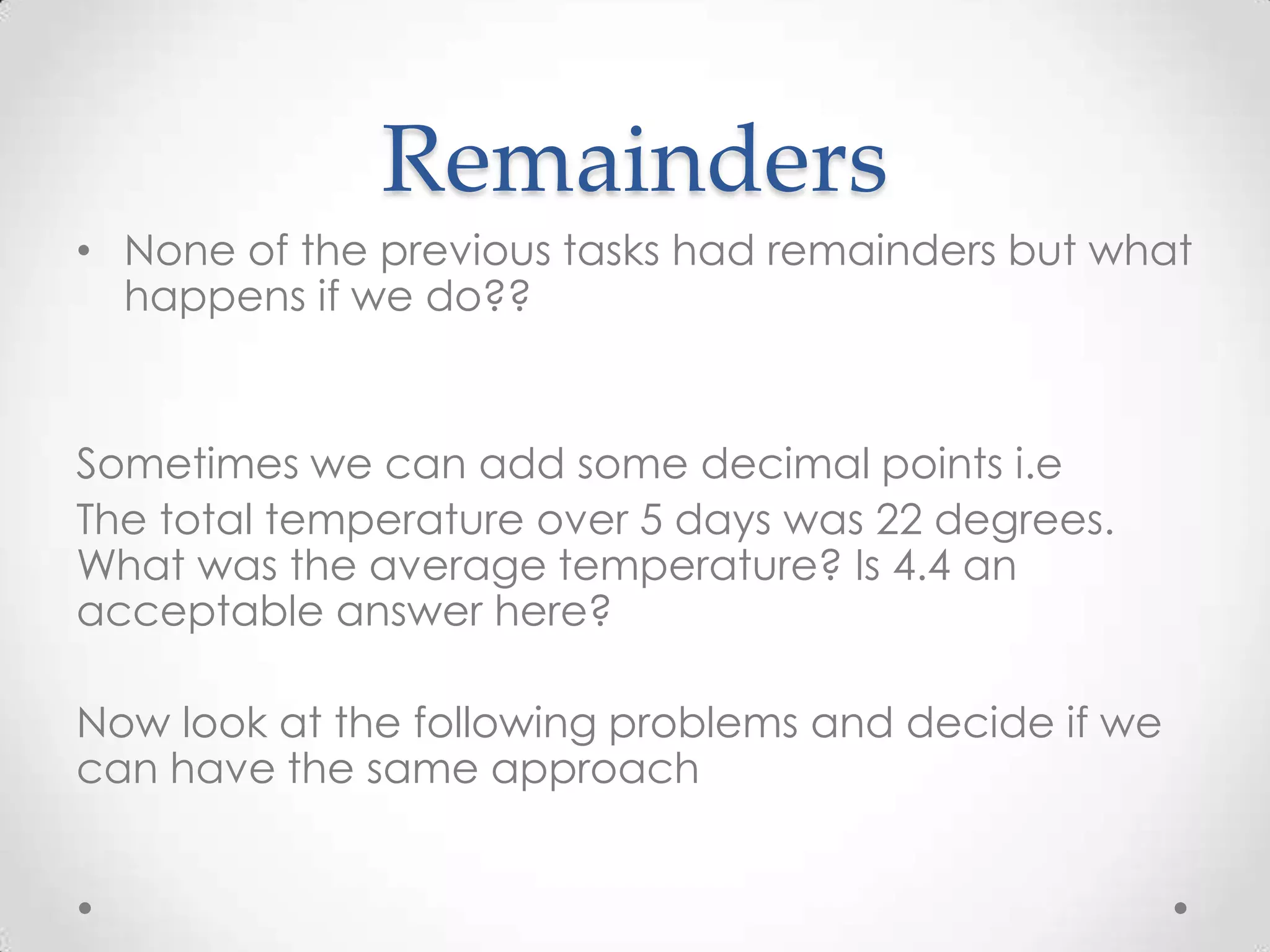 Multiplication and division | PPTX