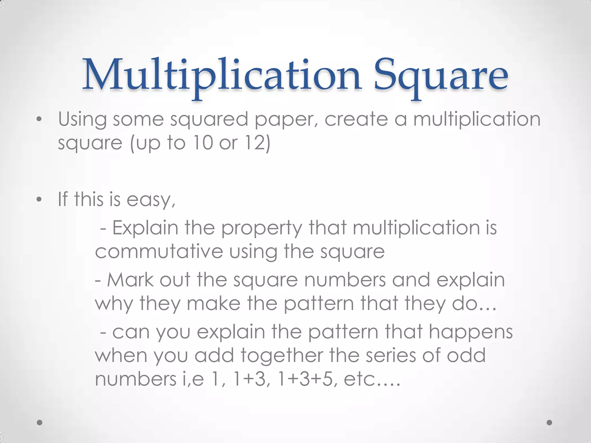 Multiplication and division | PPTX