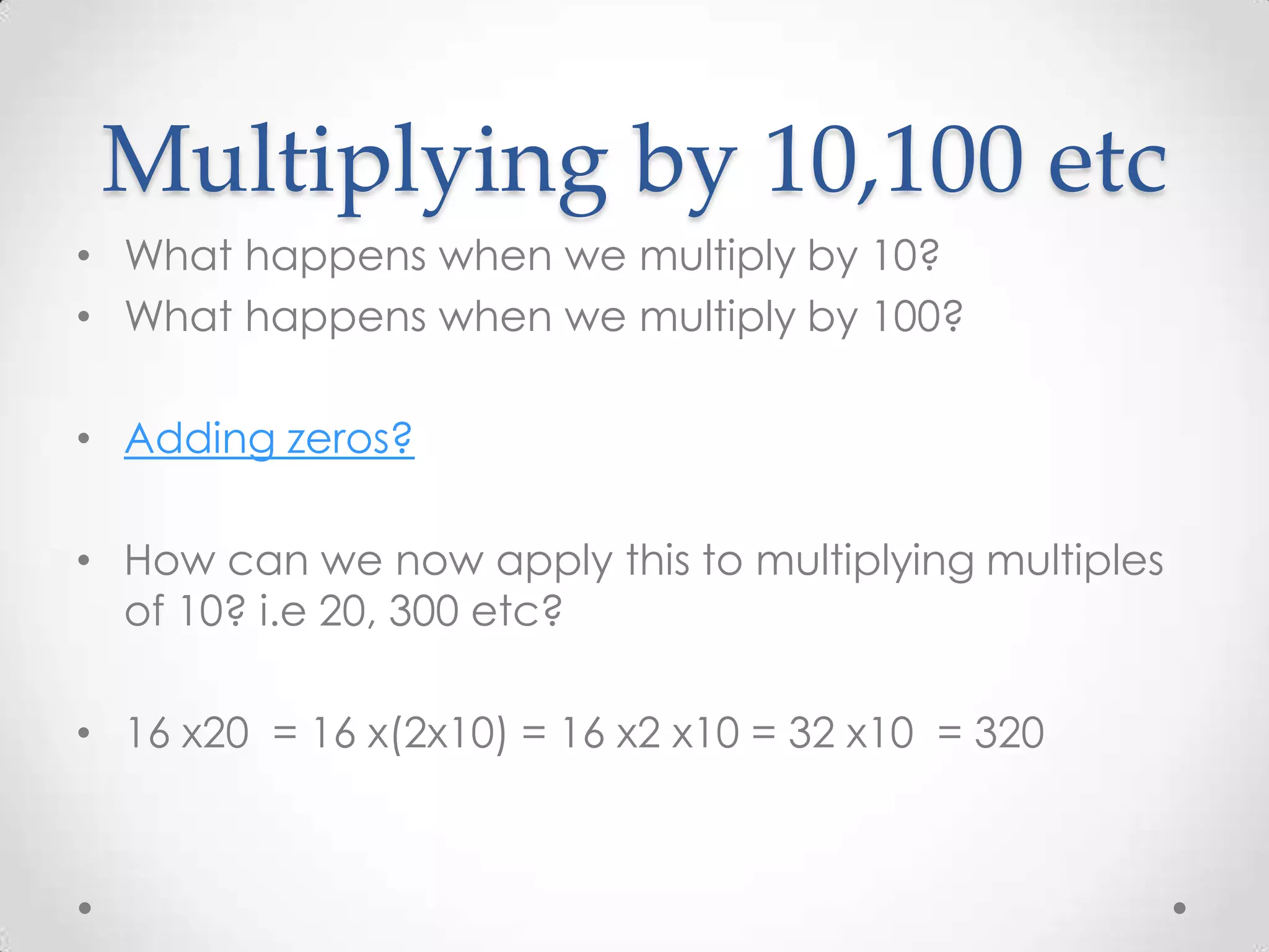 Multiplication and division | PPTX