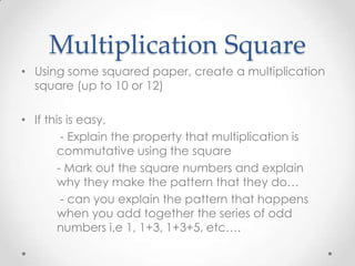 Multiplication and division | PPTX