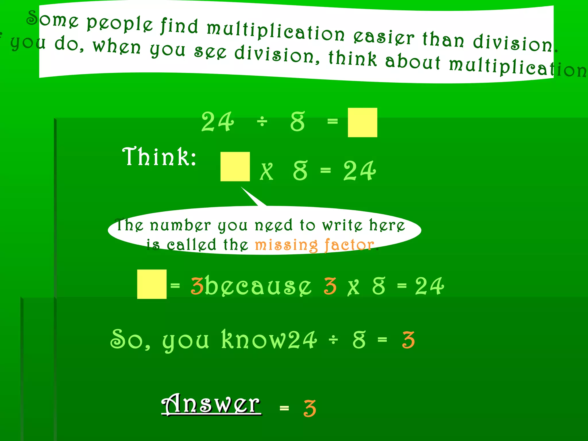 Multiplication and division | PPT