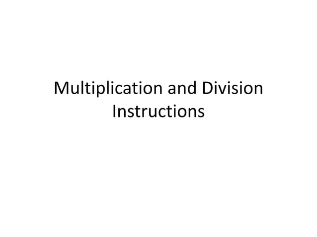 Multiplication and Division Instructions.pptx
